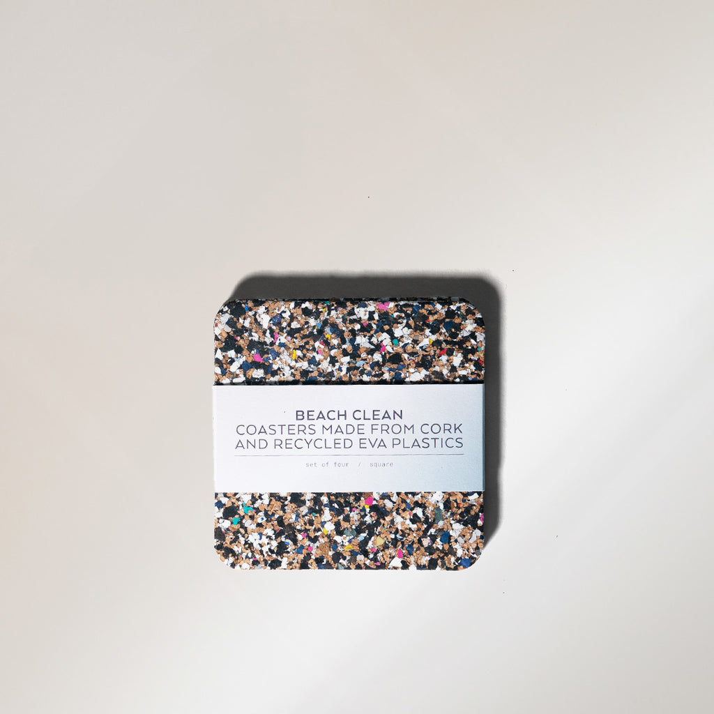 Beach Clean Square Coaster Set – Hive Beach Café